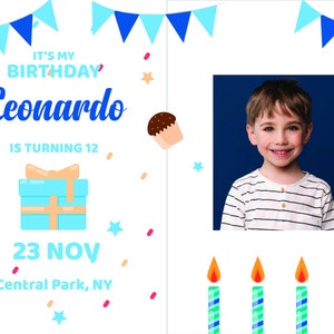 Printable Boy’s Happy Birthday Card | Kids Birthday Card | Birthday ...
