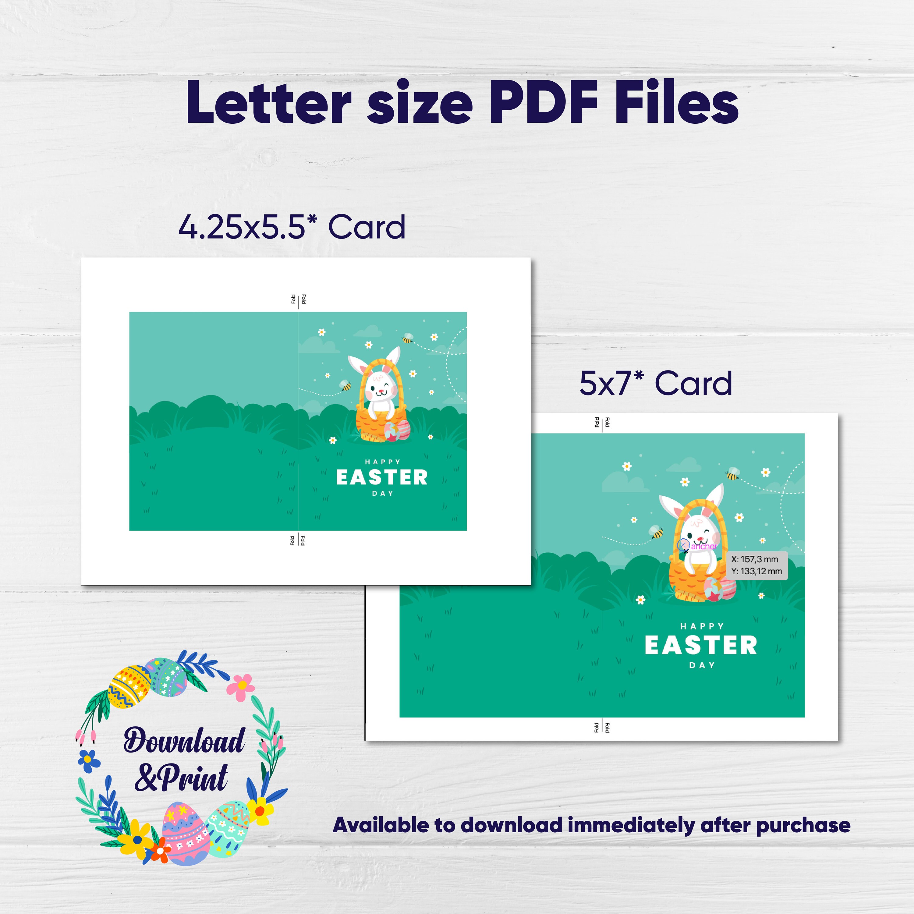 Happy Easter Printable Card / Printable Easter Card / Easter Card ...
