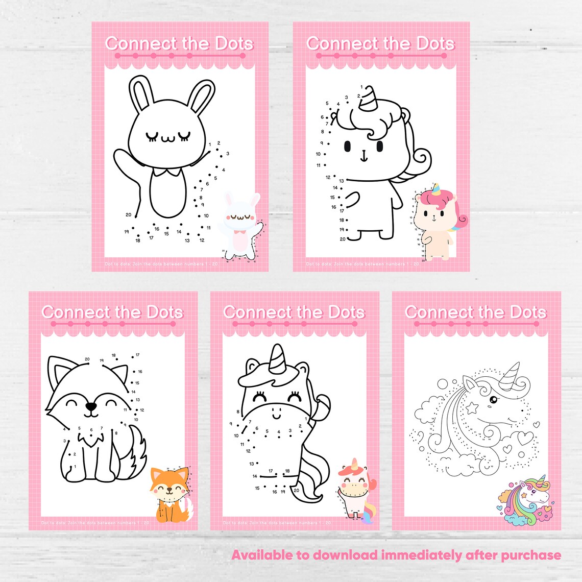 Children Worksheets Printable, Dot to Dot Printable Book for Kids ...