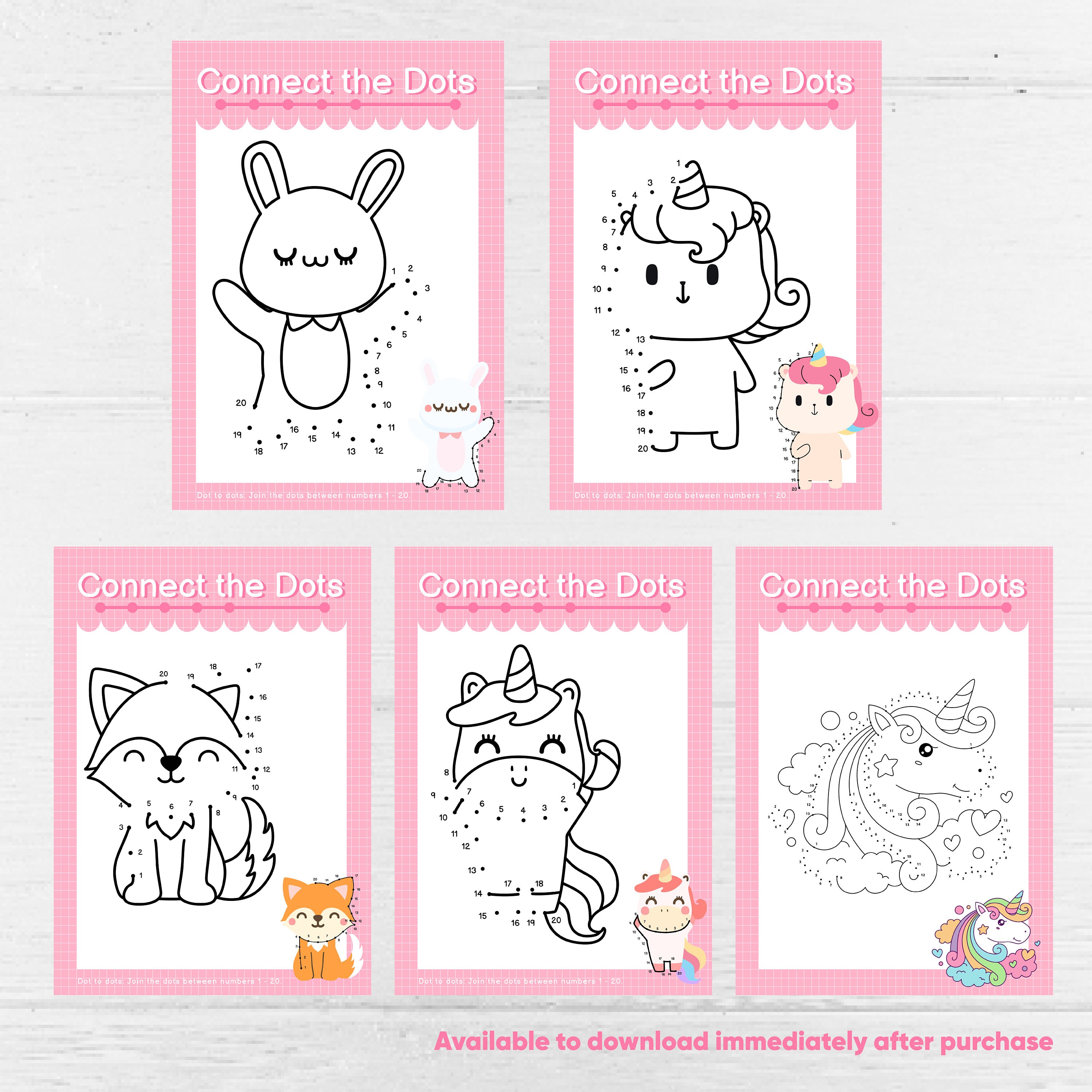 Children Worksheets Printable, Dot to Dot Printable Book for Kids ...