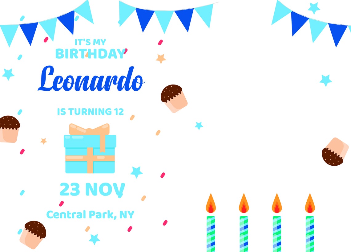 Printable Boy’s Happy Birthday Card | Kids Birthday Card | Birthday ...