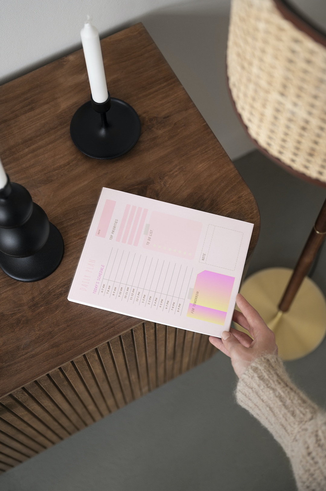 Pink Daily Planner Instant Download - Etsy