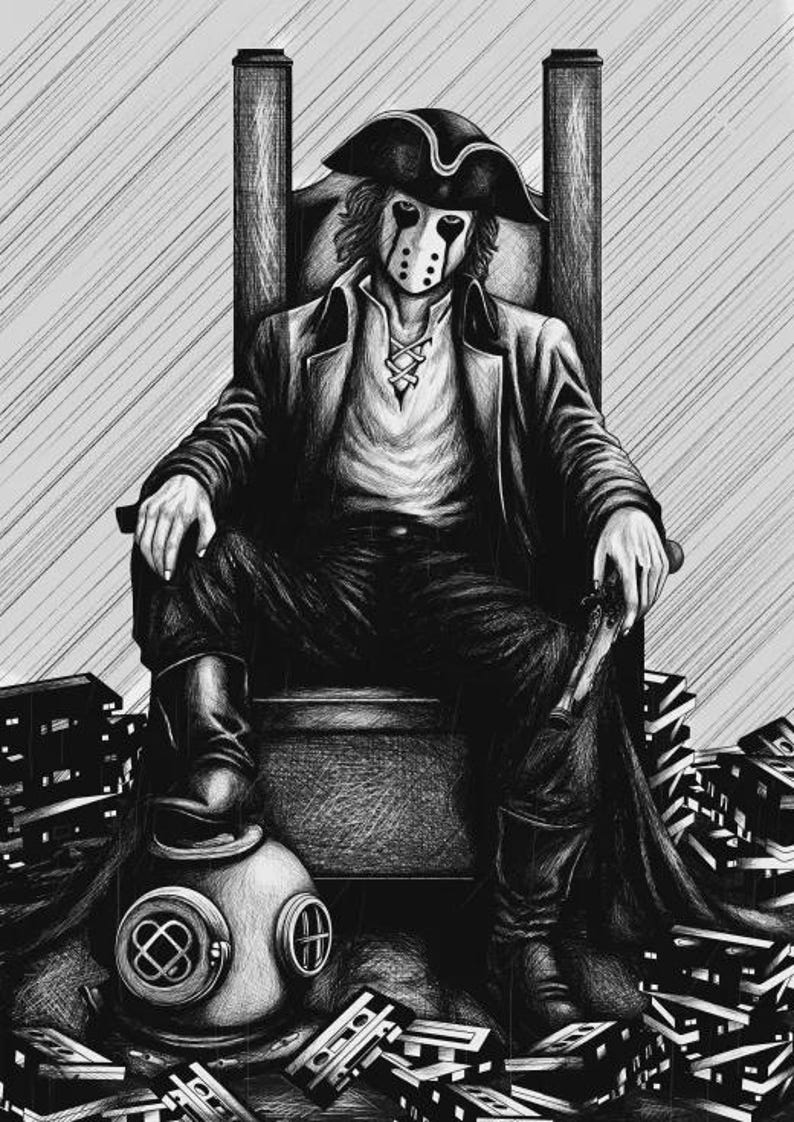 Custom Personalised Anime/manga Digital Character Portrait - Dark ...
