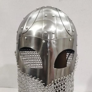 Handcrafted Medieval Vikings Helmet Fully Functional Metal Vikings ...