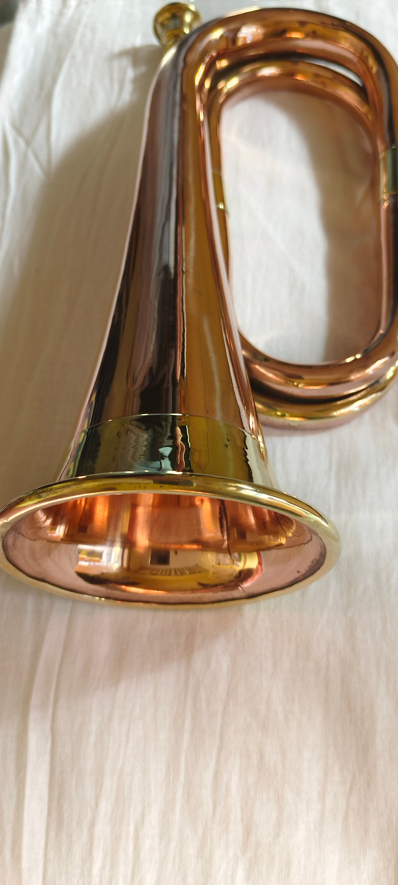 Musical Instrument Cavalry Horn School Solid Copper Brass Bugle - Etsy