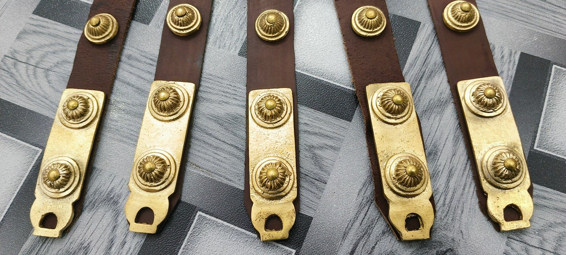Roman Leather Apron Belt: Brass Cingulum Balteus, Fantasy Costume - Etsy