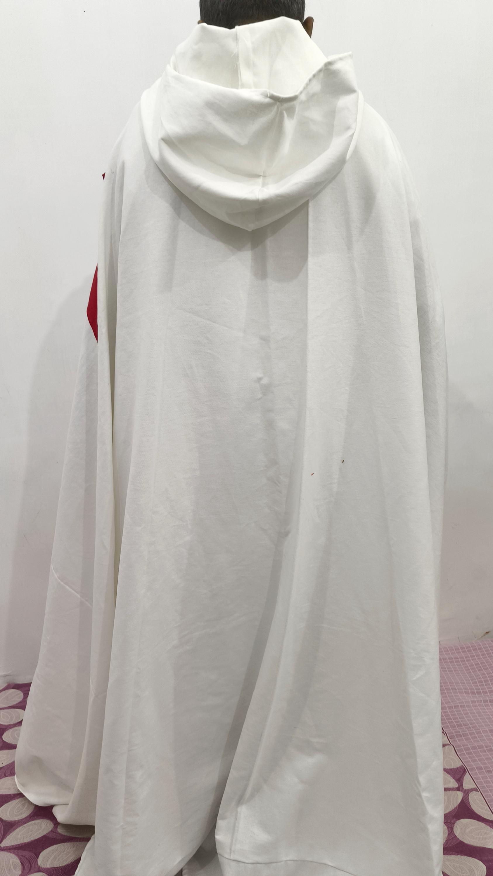 Medieval Knight Templar Surcoat Hooded Cloak Cape Crusader Tunic ...