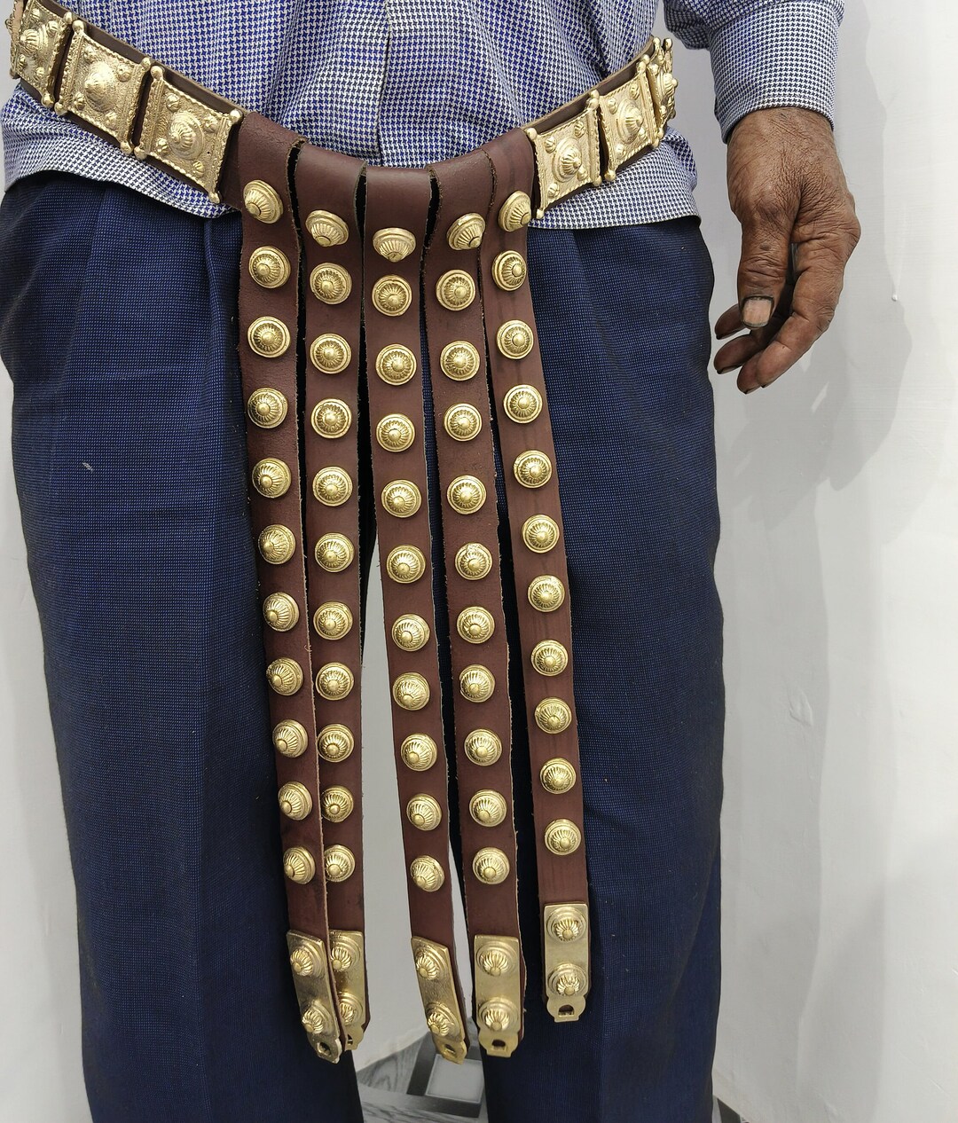 Ancient Roman Leather Belt Brass and Leather Apron Cingulum Balteus ...