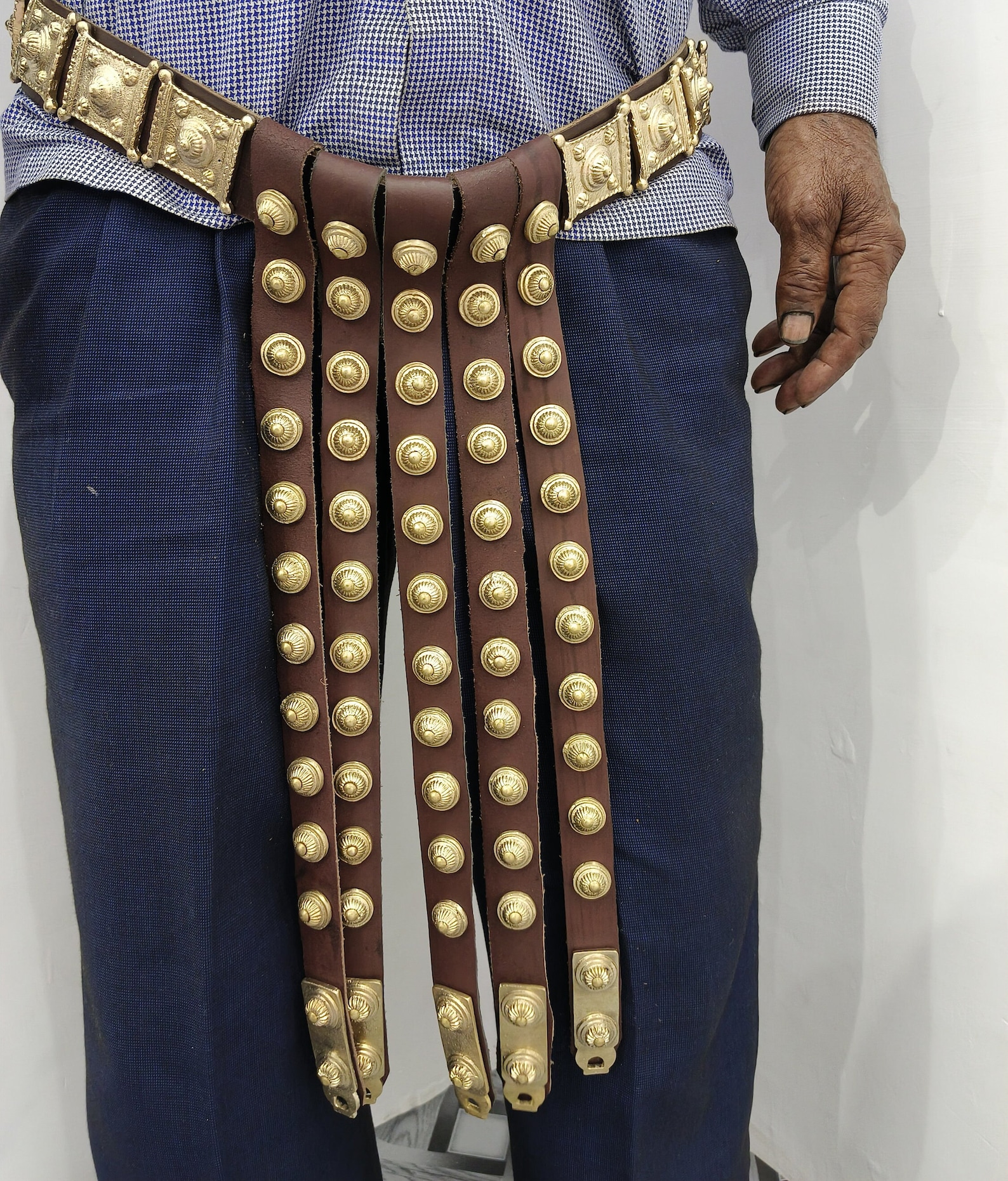 Roman Leather Apron Belt: Brass Cingulum Balteus, Fantasy Costume - Etsy