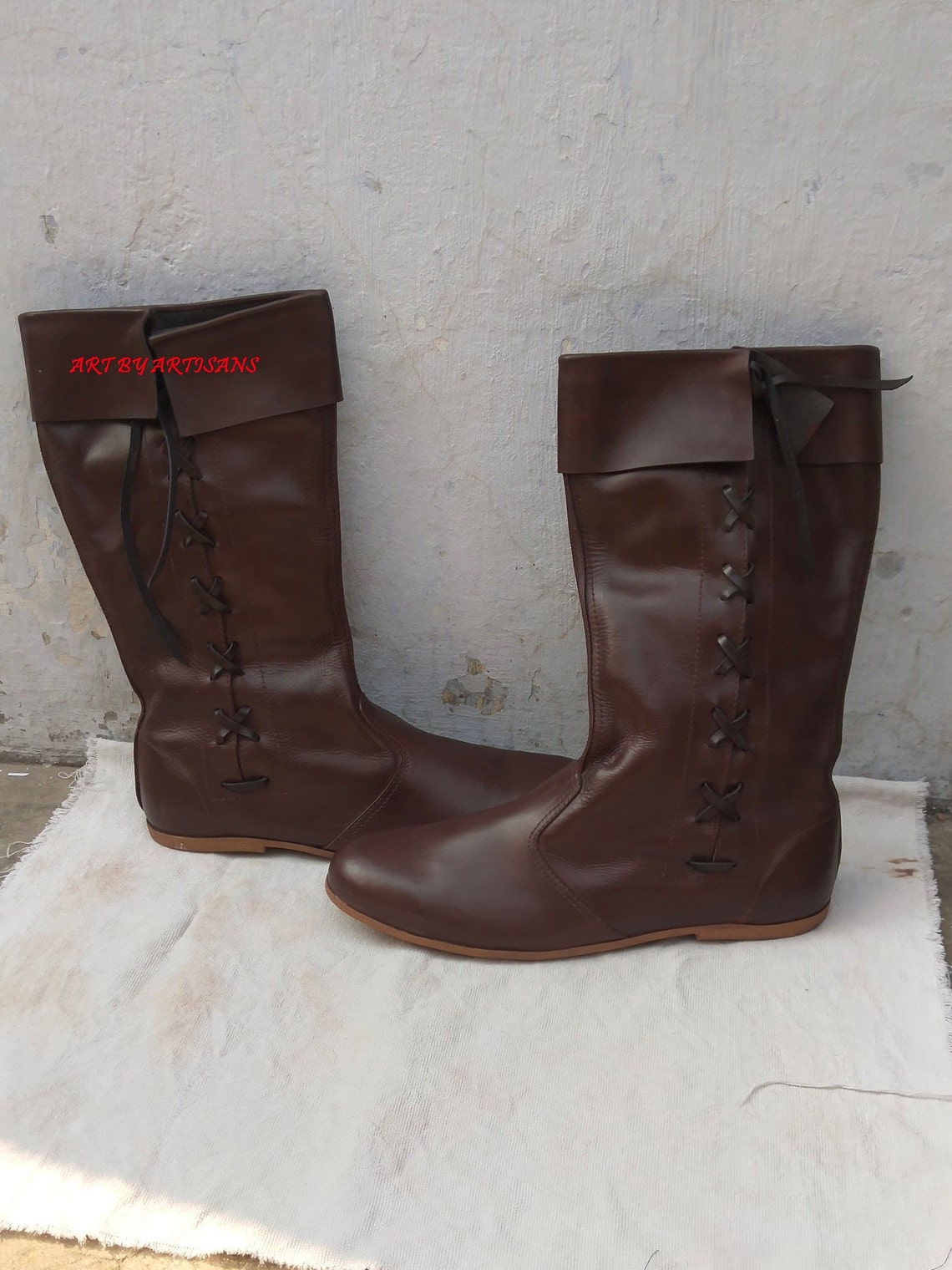 Medieval Leather Boots: Renaissance SCA LARP Cosplay Costume - Etsy
