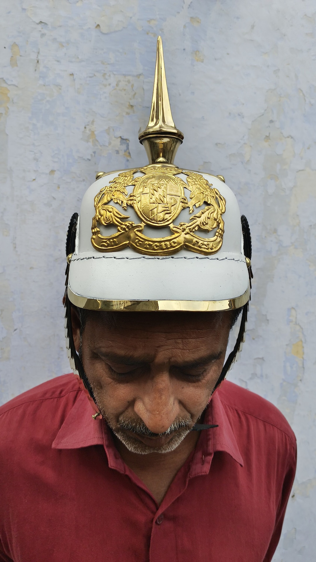 Handcrafted Pickelhaube Helmet Prussian Army and German Medieval Outfit ...