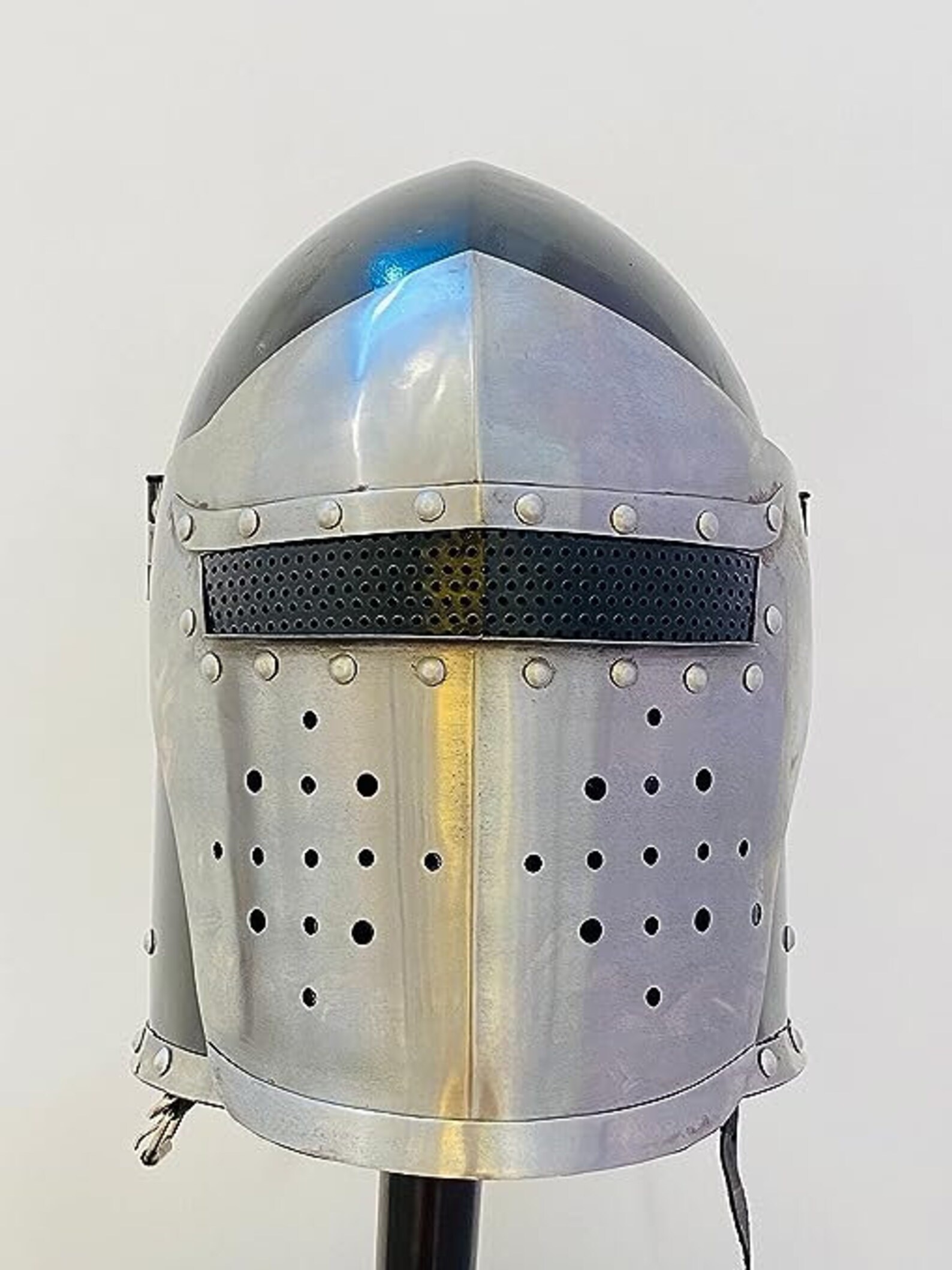 Barbuta Helmet Viking Battle Knight Helmet Armour Medieval Visored ...