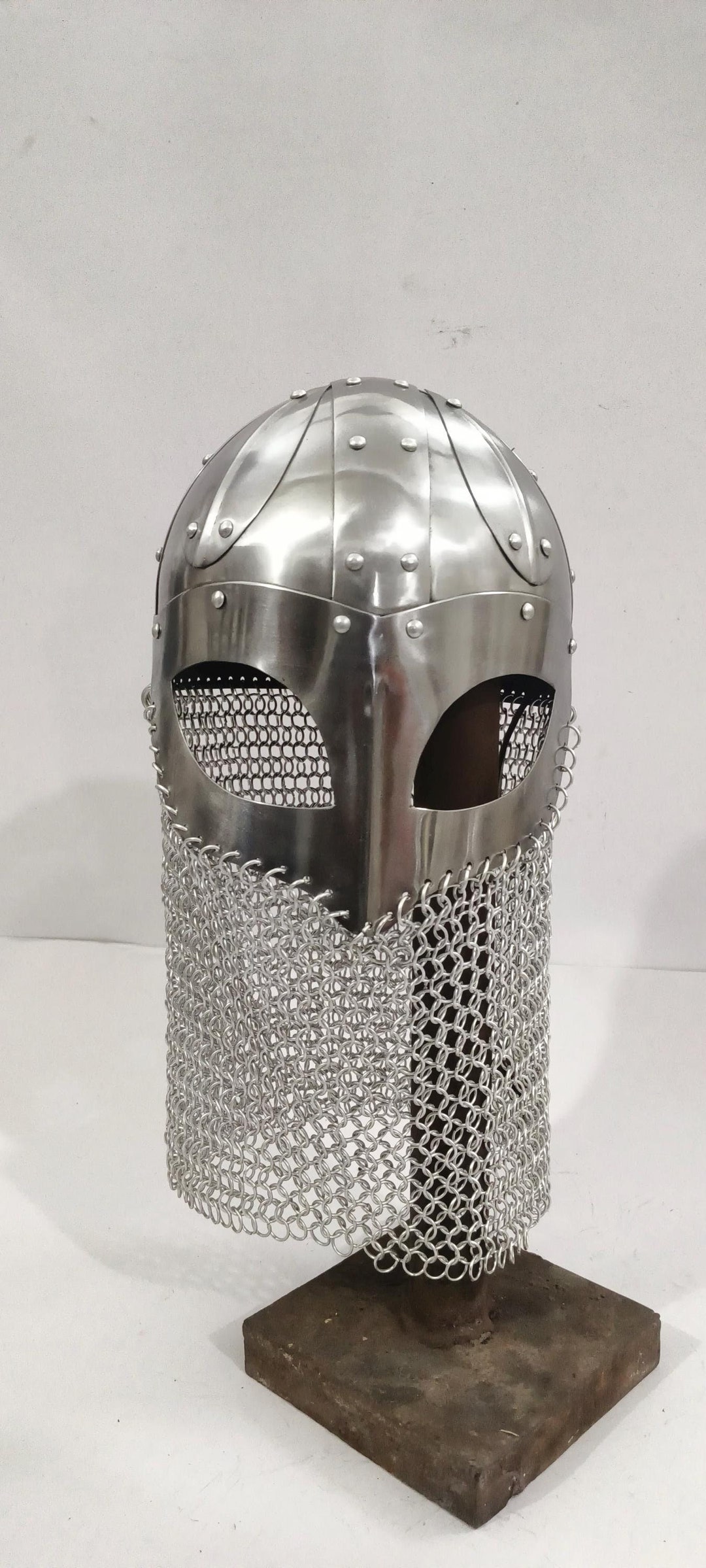 Handcrafted Medieval Vikings Helmet Fully Functional Metal Vikings ...