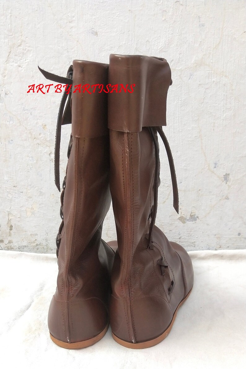 Medieval Leather Boots Renaissance SCA LARP Cosplay Boots - Etsy