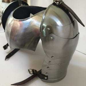 Medieval Knight Metal Pauldron Spaulders Neck Plate Gorget Costume Set - Etsy