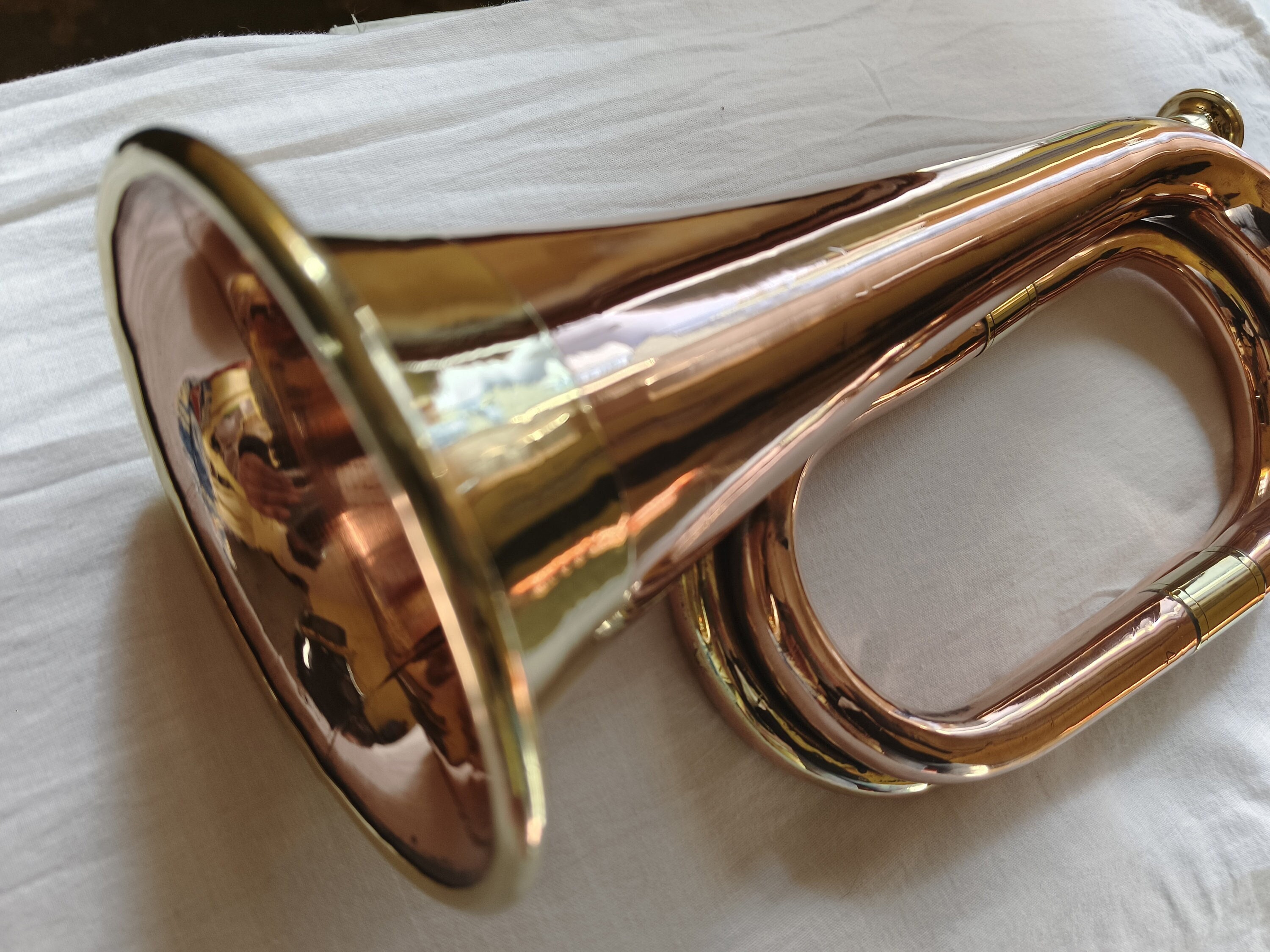 Musical Instrument Cavalry Horn School Solid Copper Brass Bugle - Etsy
