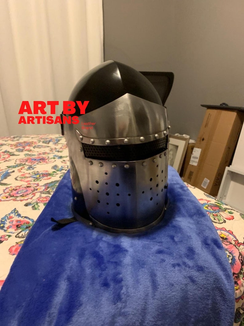 Barbuta Helmet Viking Battle Knight Helmet Armour Medieval Visored ...