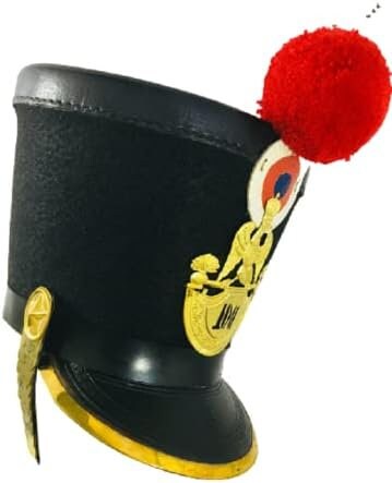 French Napoleonic Shako Helmet Black Napoleonic Shako Helmet Black ...