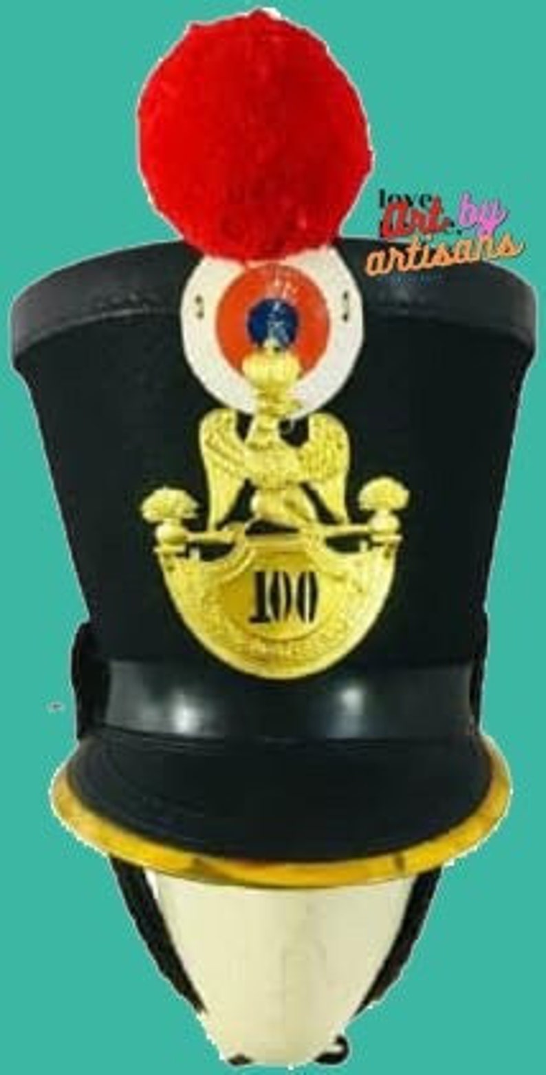 French Napoleonic Shako Helmet Black Napoleonic Shako Helmet Black ...