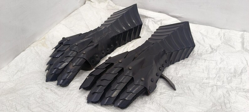 Medieval Gauntlets Fantasy Halloween Costume Metal Gloves - Etsy