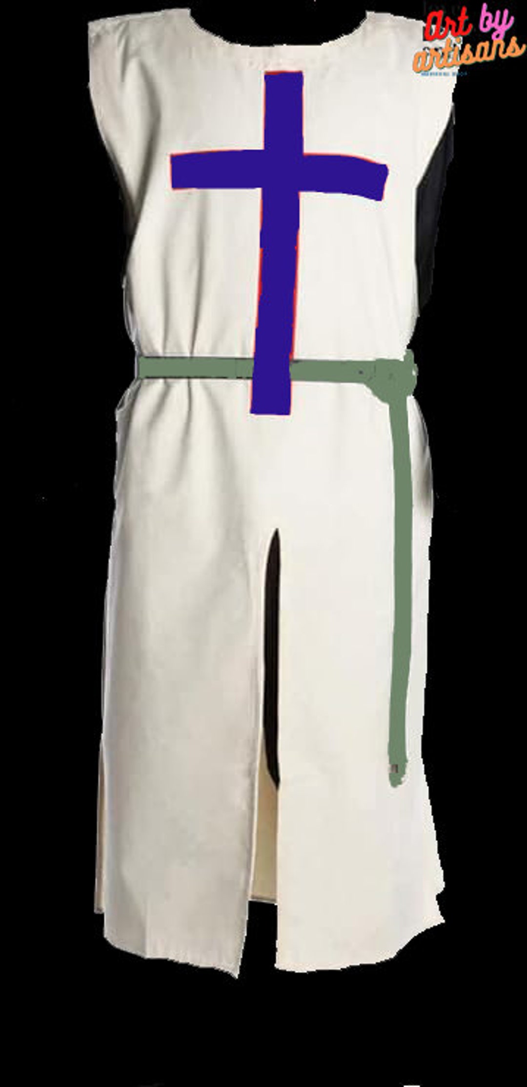 Medieval Tunic Knights Templar Knight Tabard Halloween Costume Gift for ...