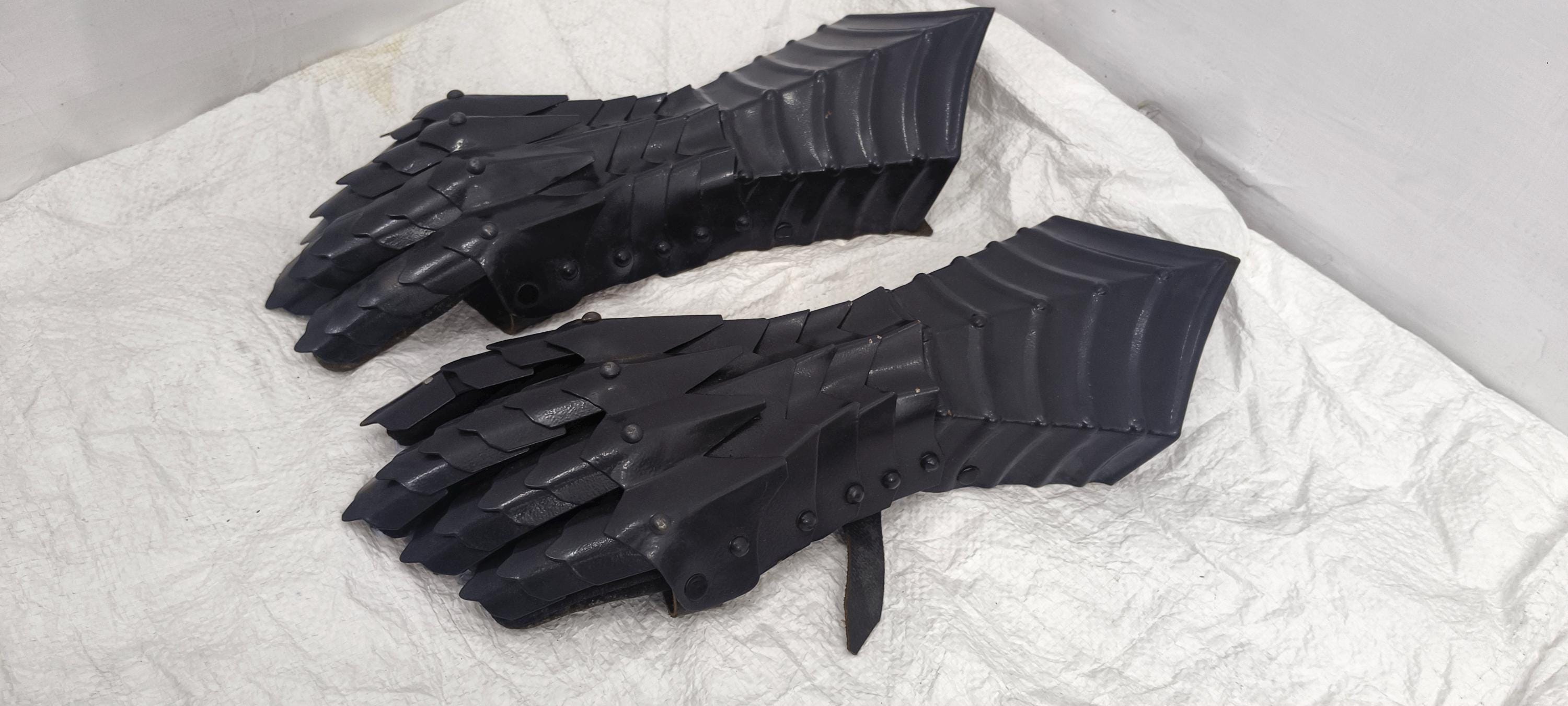 Medieval Gauntlets Fantasy Halloween Costume Metal Gloves - Etsy