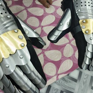 Medieval Gauntlets Metal & Brass Halloween Cosplay Costume Gloves - Etsy