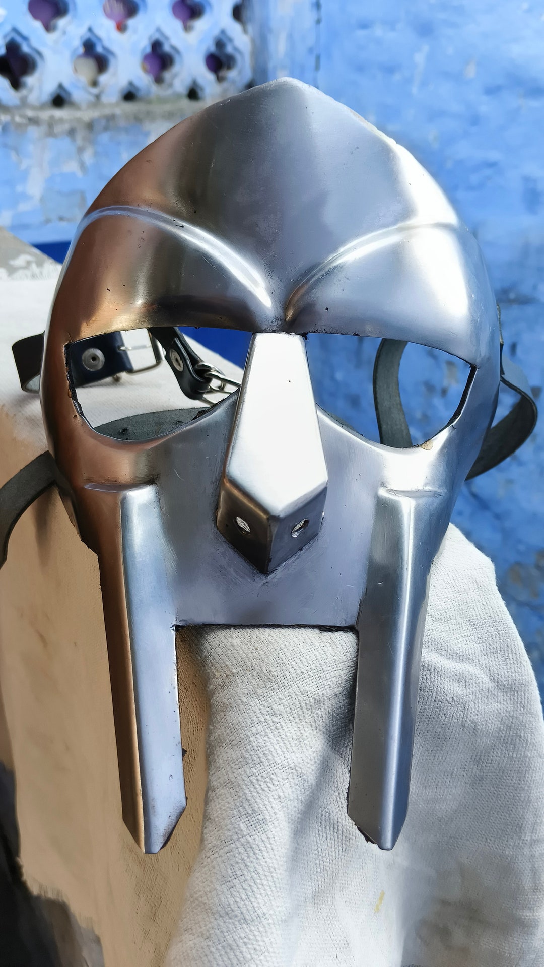 MF Doom Steel Gladiator Face Halloween Doomsday Fantasy Cosplay Costume ...
