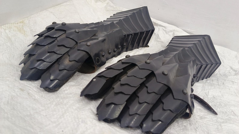 Medieval Gauntlets Fantasy Halloween Costume Metal Gloves - Etsy