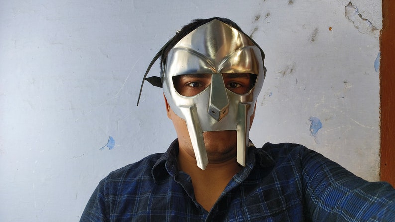 MF Doom Steel Gladiator Face Halloween Doomsday Fantasy Cosplay Costume ...