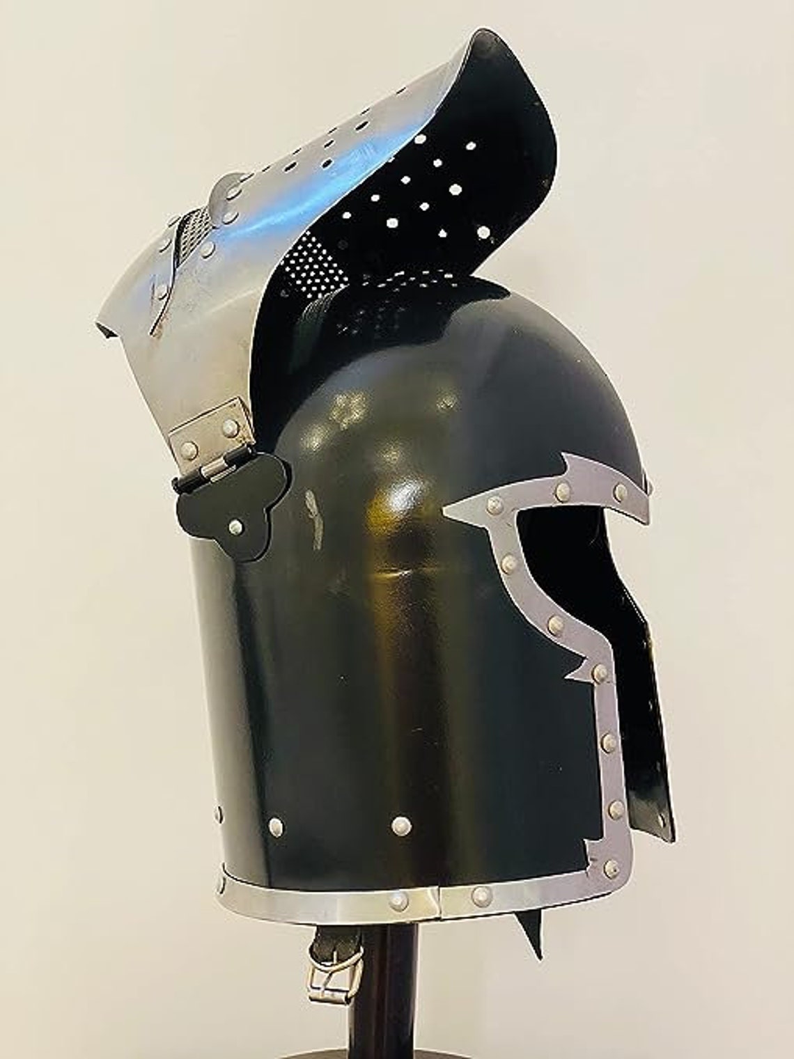 Barbuta Helmet Viking Battle Knight Helmet Armour Medieval Visored ...