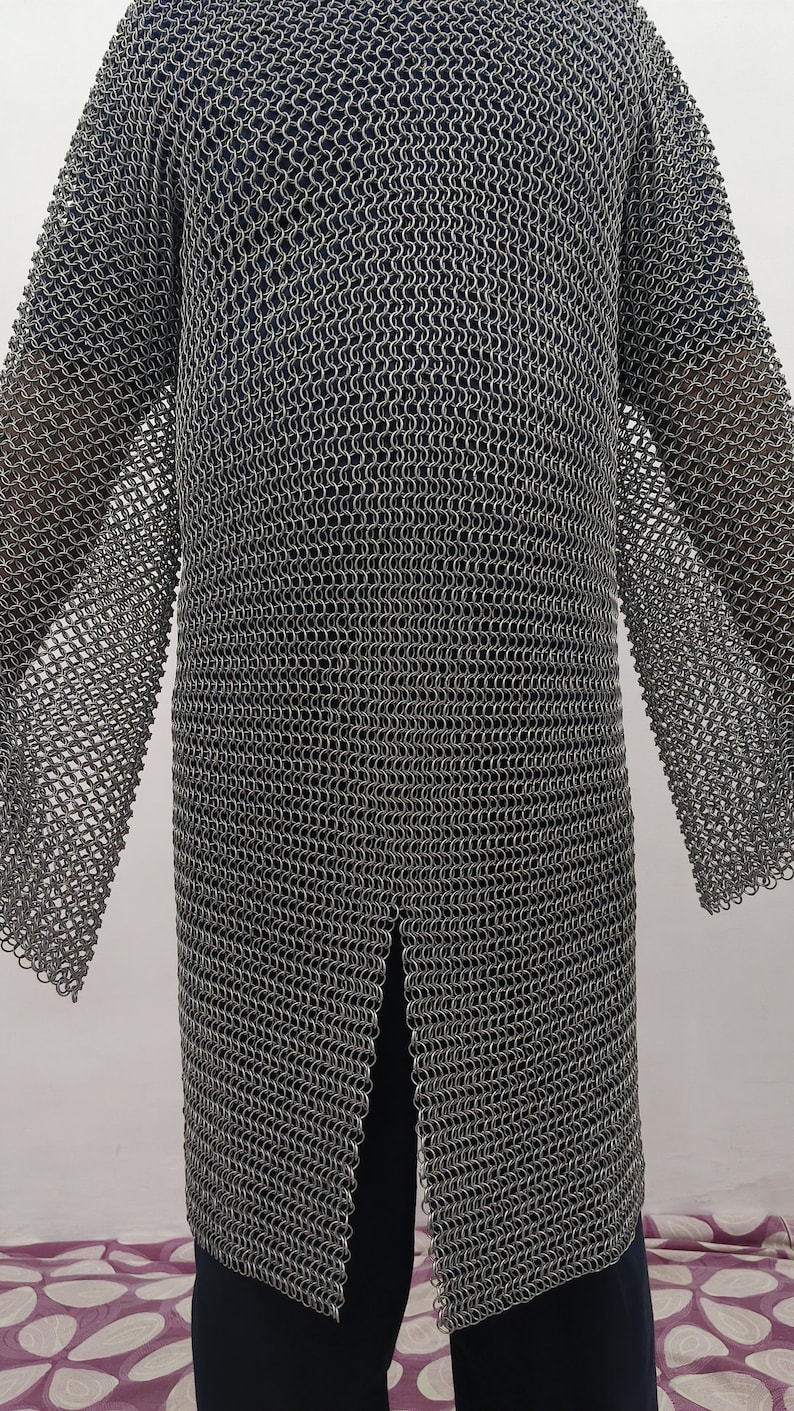 Chain Mail Handcrafted Aluminum Butted Chainmail Hauberk Medieval ...