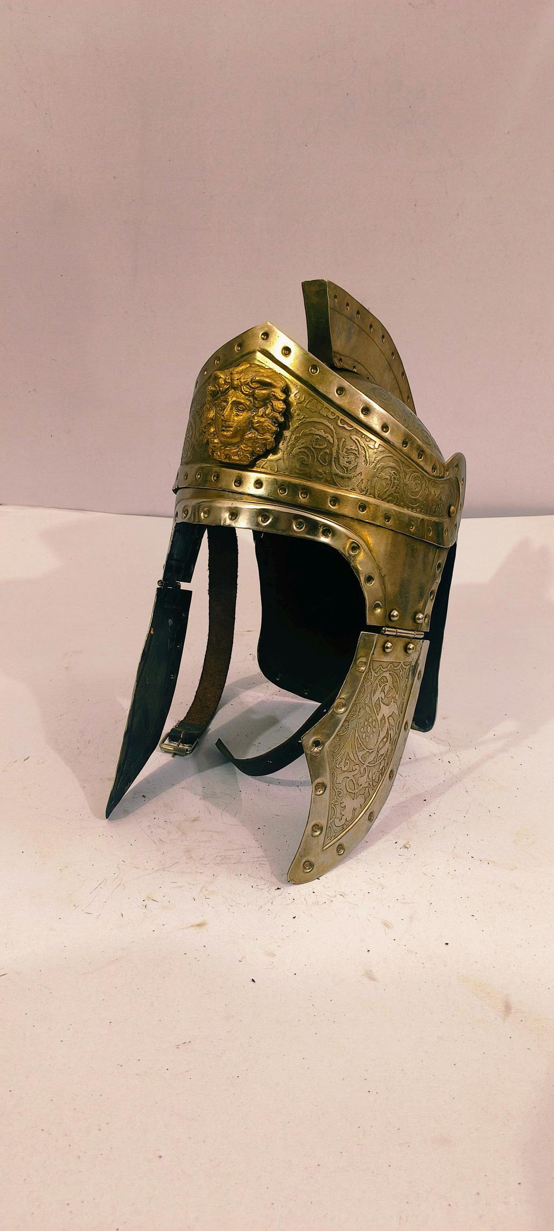 Handmade Ancient Roman Helmet Fully Functional Roman Costume - Etsy