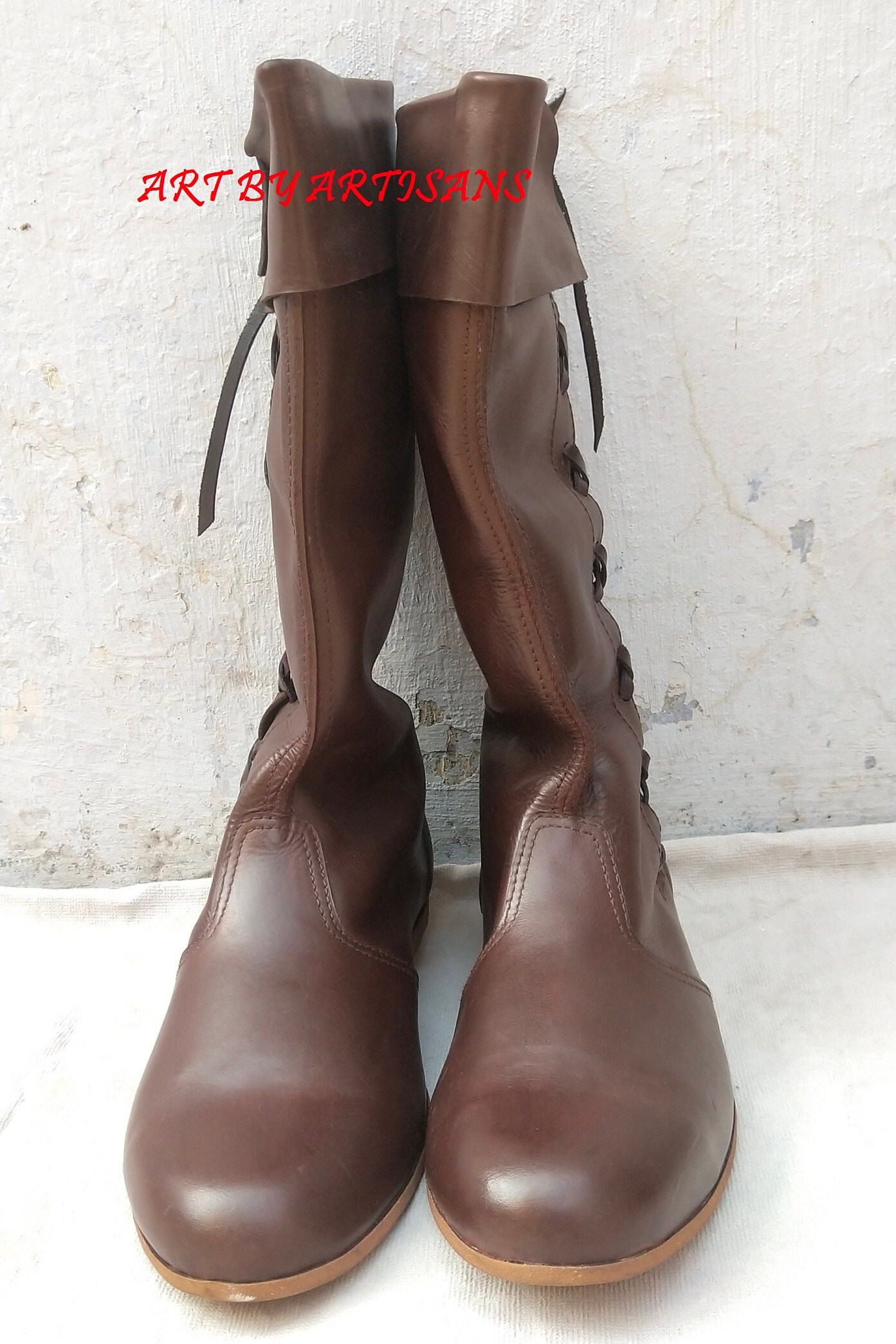 Medieval Leather Boots: Renaissance SCA LARP Cosplay Costume - Etsy