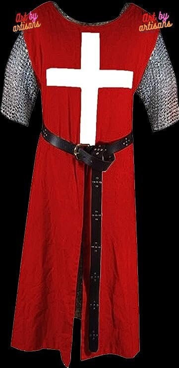 Medieval Tunic Knight Templar Cotton Tunic Crusader Reenactment Costume ...
