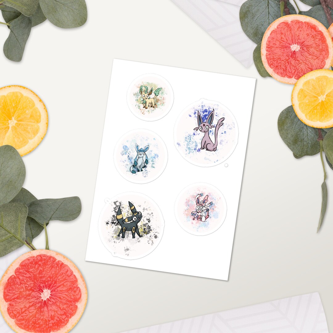 Eevee Evolutions Derp Edition Sticker Sheet - Etsy