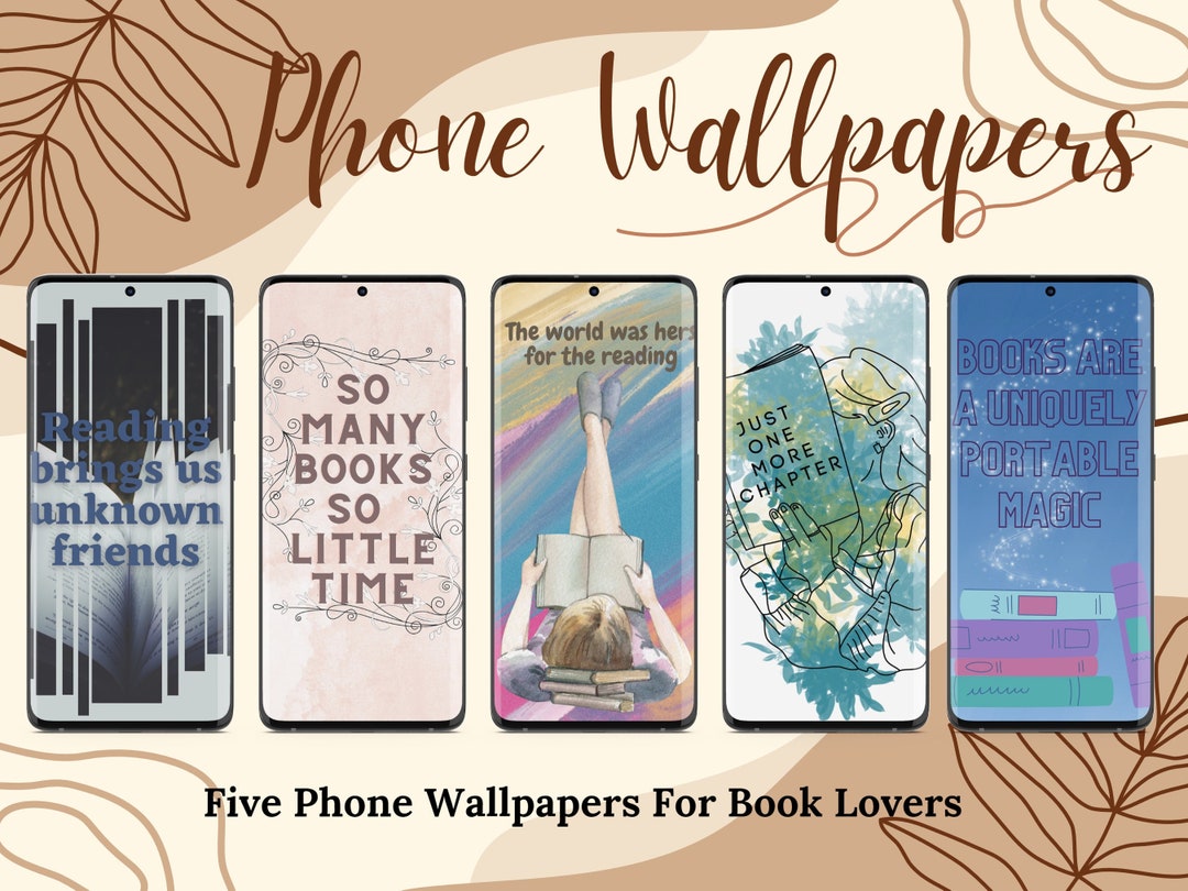 Phone Wallpapers for Book Lovers - Etsy