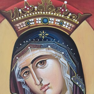 Handmade ,byzantine Iconography ,virgin Mary and the Holy Infant,greek ...