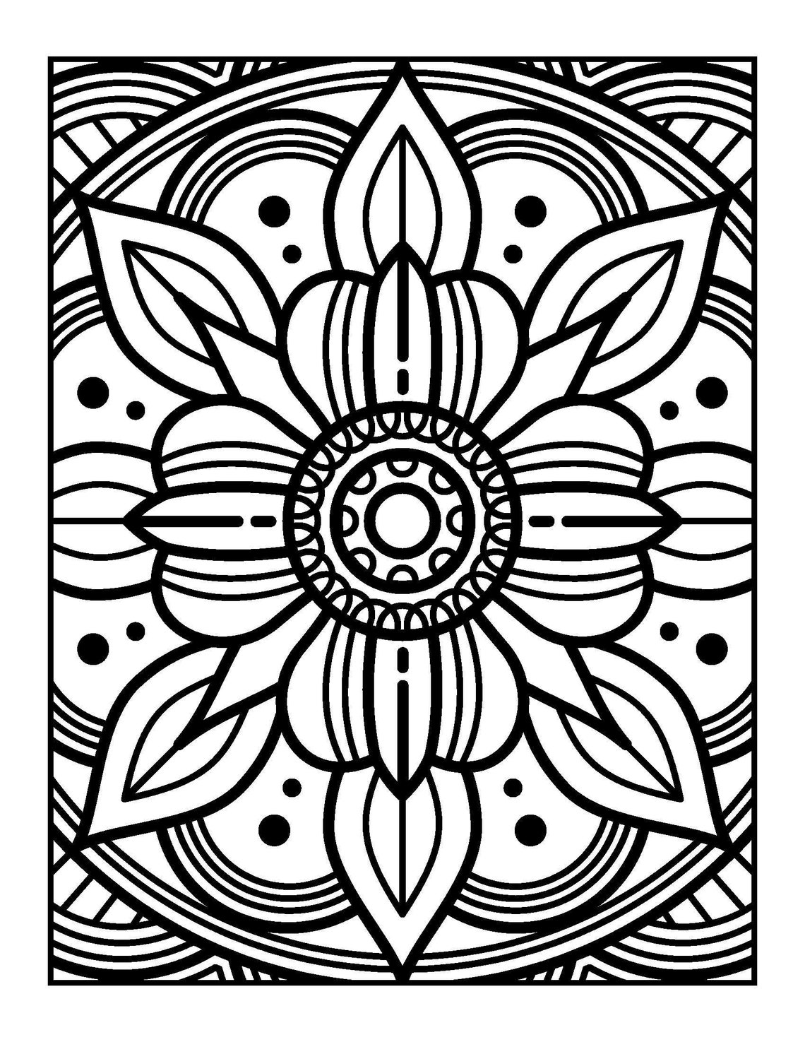 30 Digital Printable Mandela Coloring Pages - Etsy