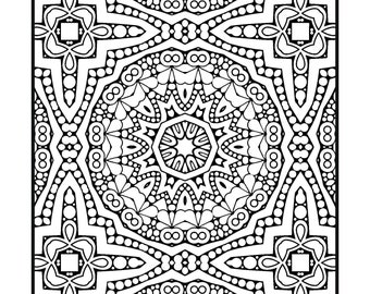 20 Digital Printable Mandela Coloring Pages for Adults or Children - Etsy