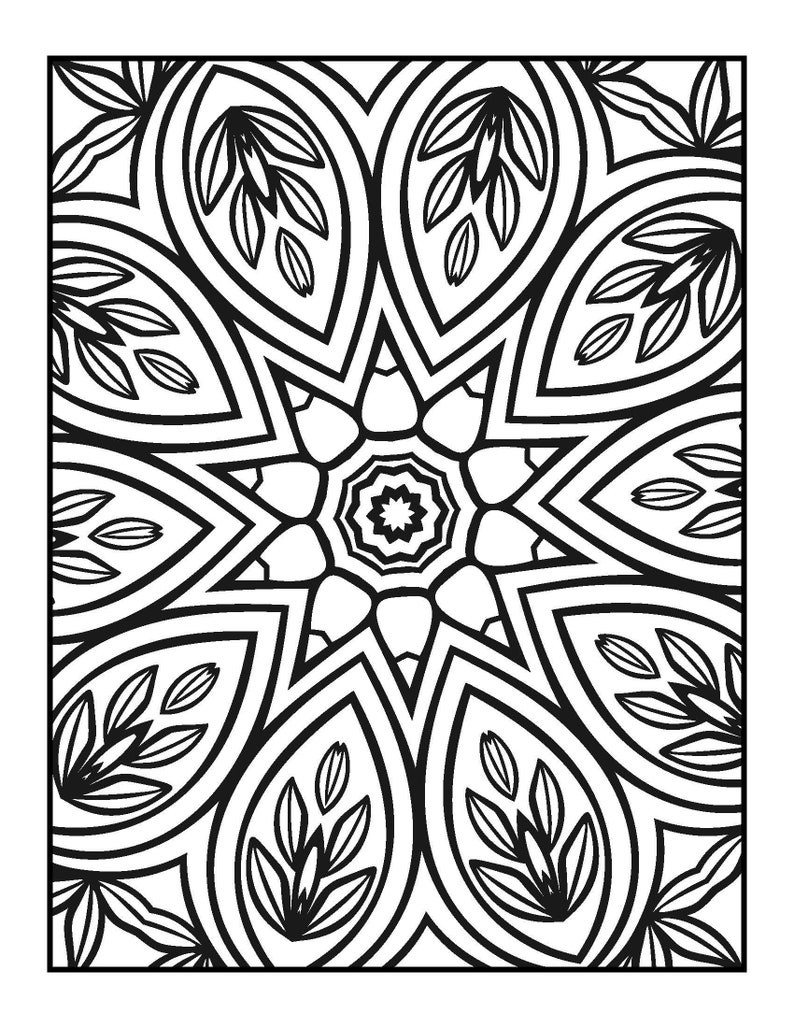 20 Digital Printable Mandela Coloring Pages for Adults or Children - Etsy