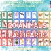 120 Animals Printable Flashcards for Children: Forest, Ocean, Farm ...