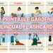 Gardening Flashcards With Action Verbs, Montessori Educational ...