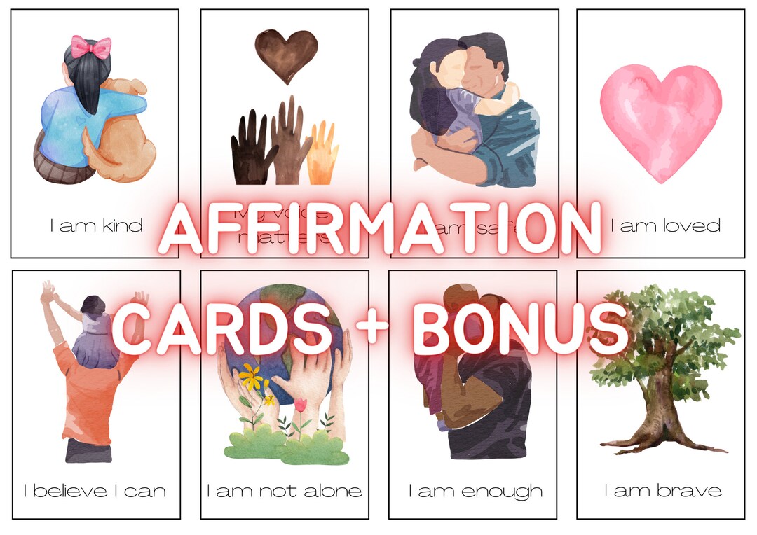 Affirmation Cards for Kids, Toddler: for Kids Mental Health, Confidence ...