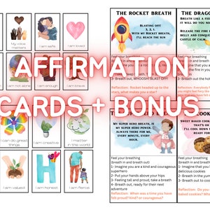 Affirmation Cards for Kids, Toddler: for Kids Mental Health, Confidence ...