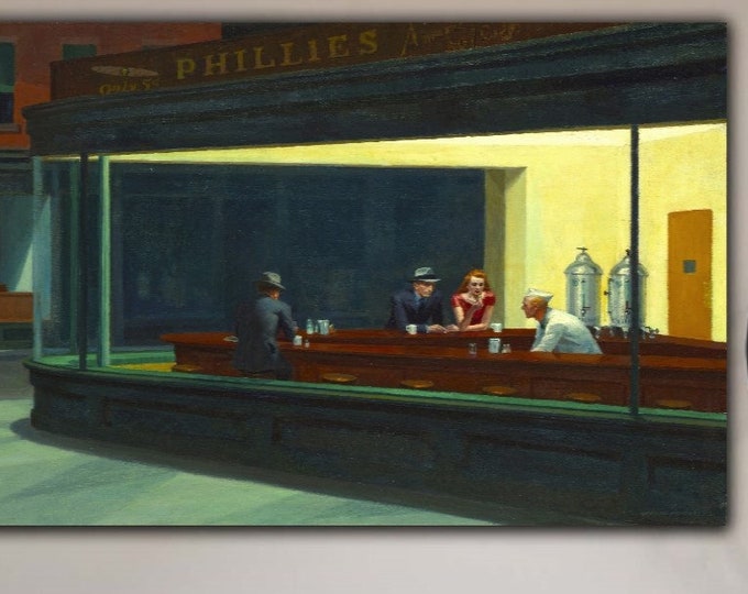 Edward Hopper Nighthawks 1942 Fine Art Print - Etsy Canada