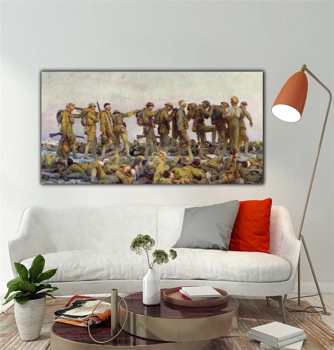 John Singer Sargent Gassed detail 1919 Canvas Print Wall Art,sargent ...