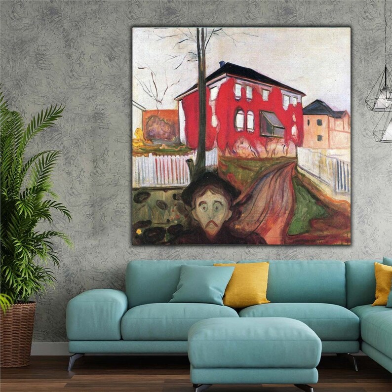 Edvard Munch Red Virginia Creeper 1900 Canvas Print Wall Art,munch ...