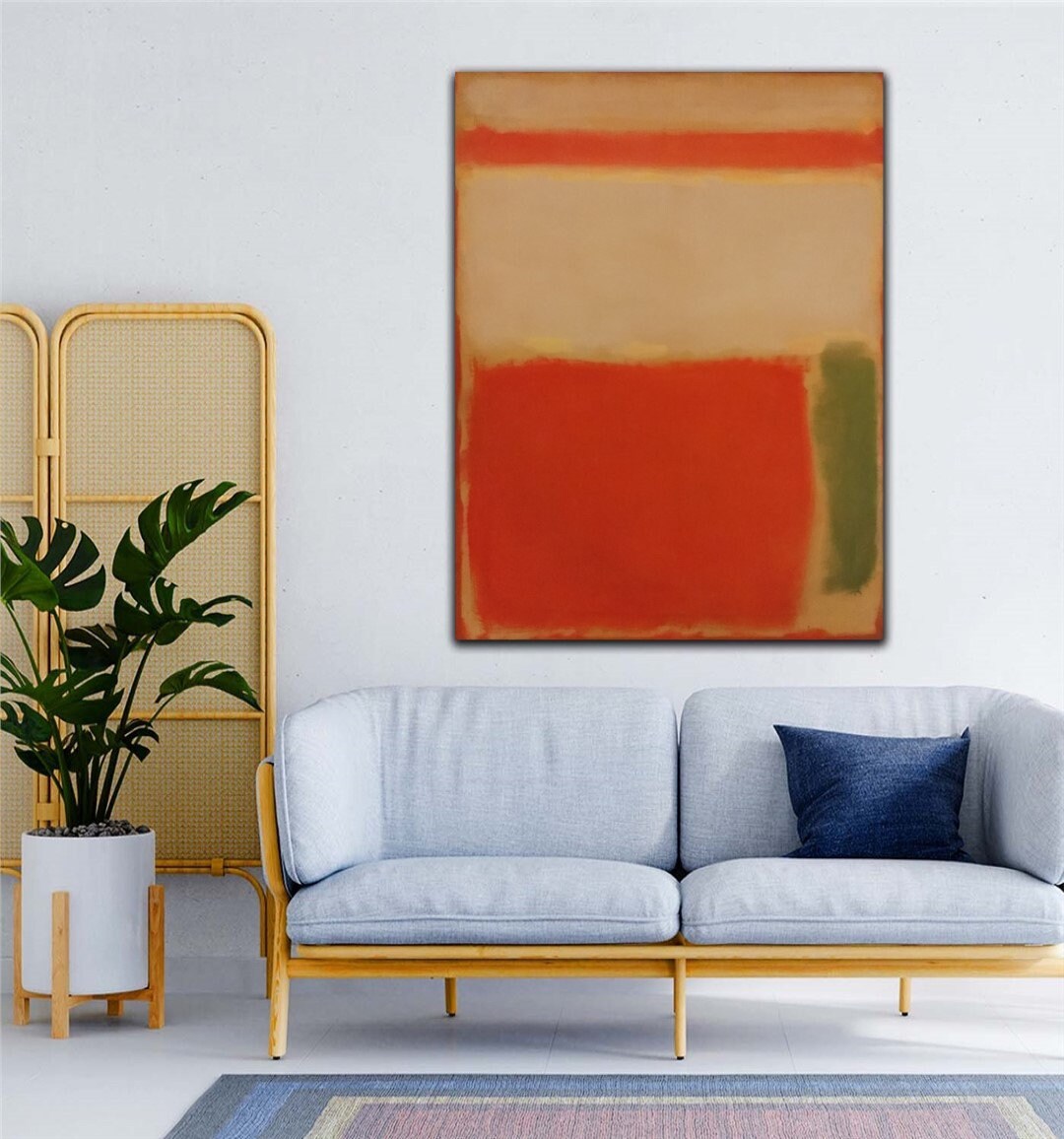 Mark Rothko Yellow Green and Orange 1949 Canvas Print Wall Art,rothko ...