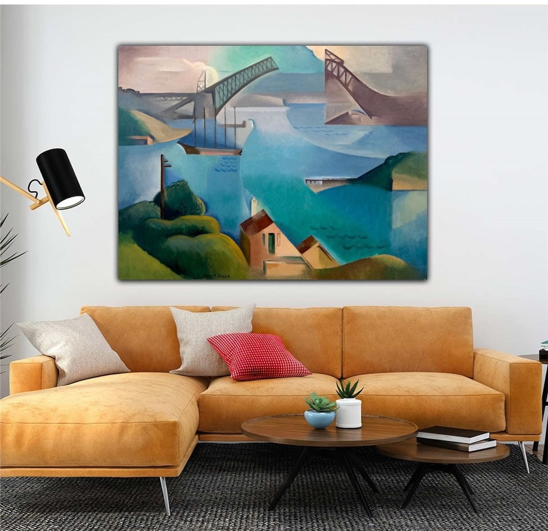Dorrit Black the Bridge 1930 Canvas Print Wall Art,dorrit Black Poster ...